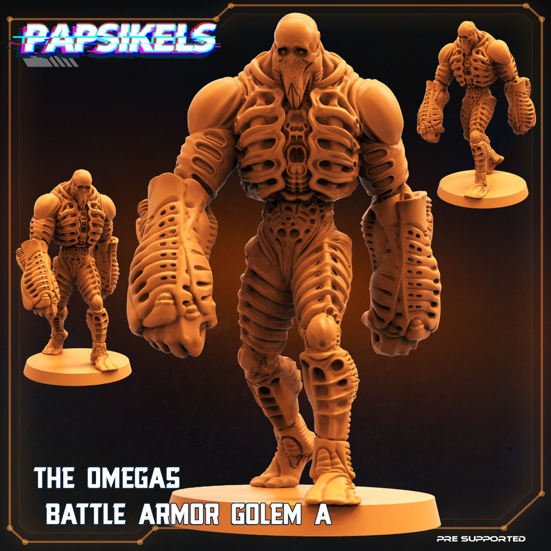 Omega Battle Armor Golems in 8K by Papsikels - Etsy
