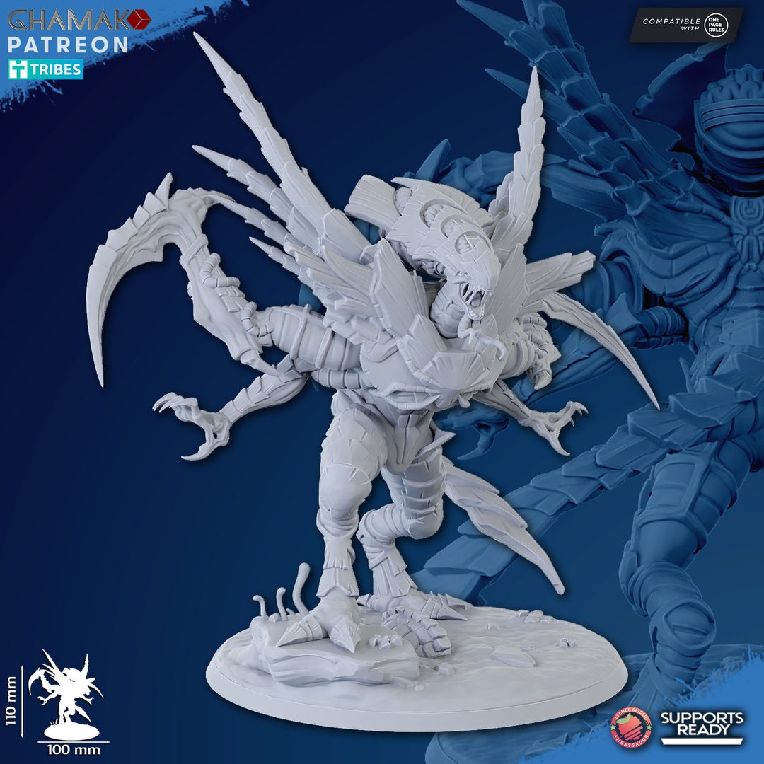 Psyonic Envoy on 100mm Base- in 8k - by Ghamak - Etsy