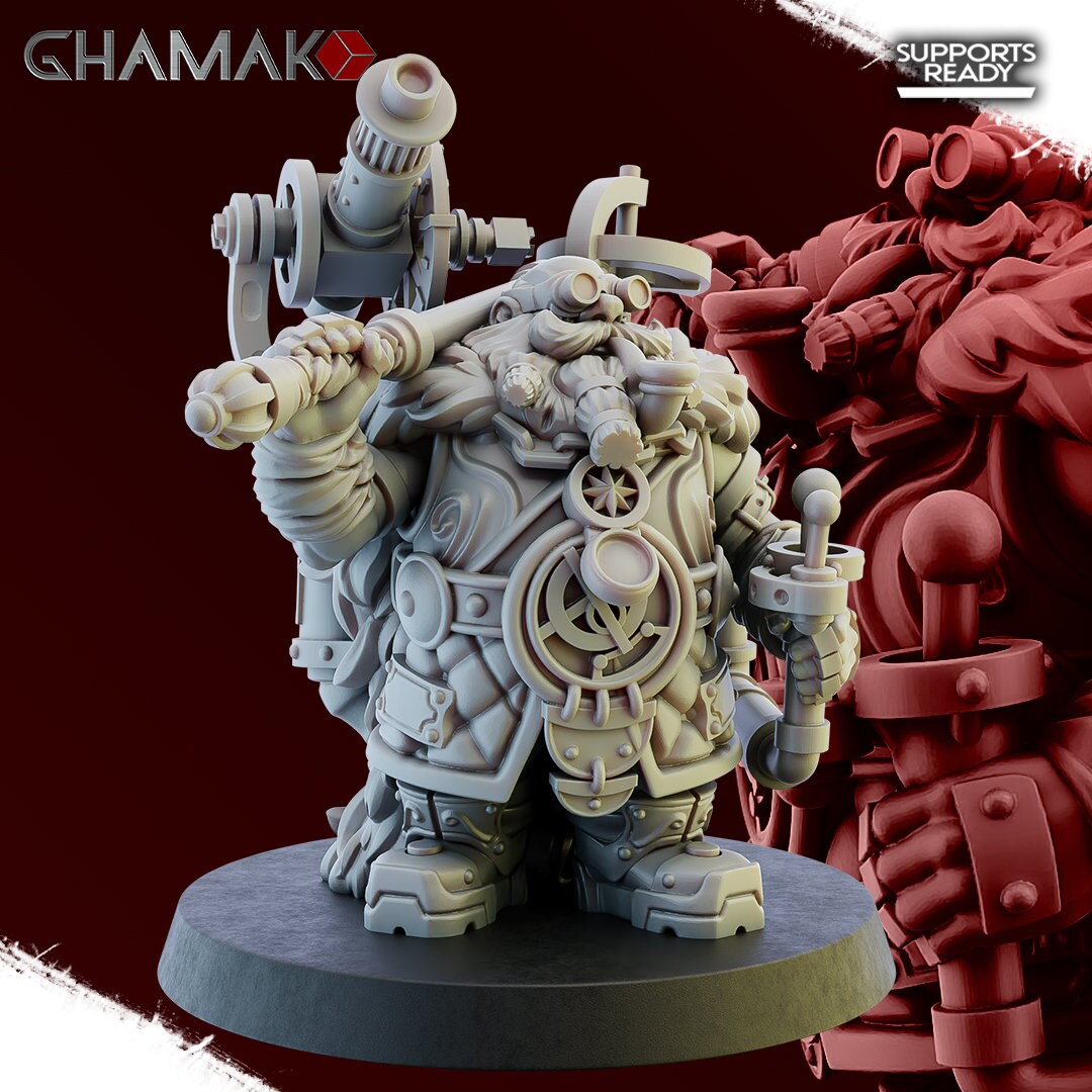 Gunner Von Drakkar GHAMAK 32mm Dnd, Tabletop - Etsy