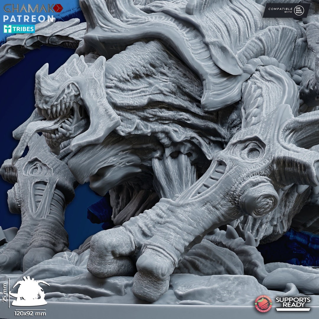 Mother of the Swarm - 120x92mm Base - in 12k - by Ghamak - Etsy