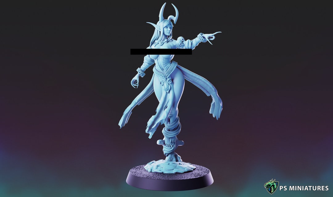 Cursed Elf Banshee in 8k 2 NSFW Pose 4 by PS Minis - Etsy