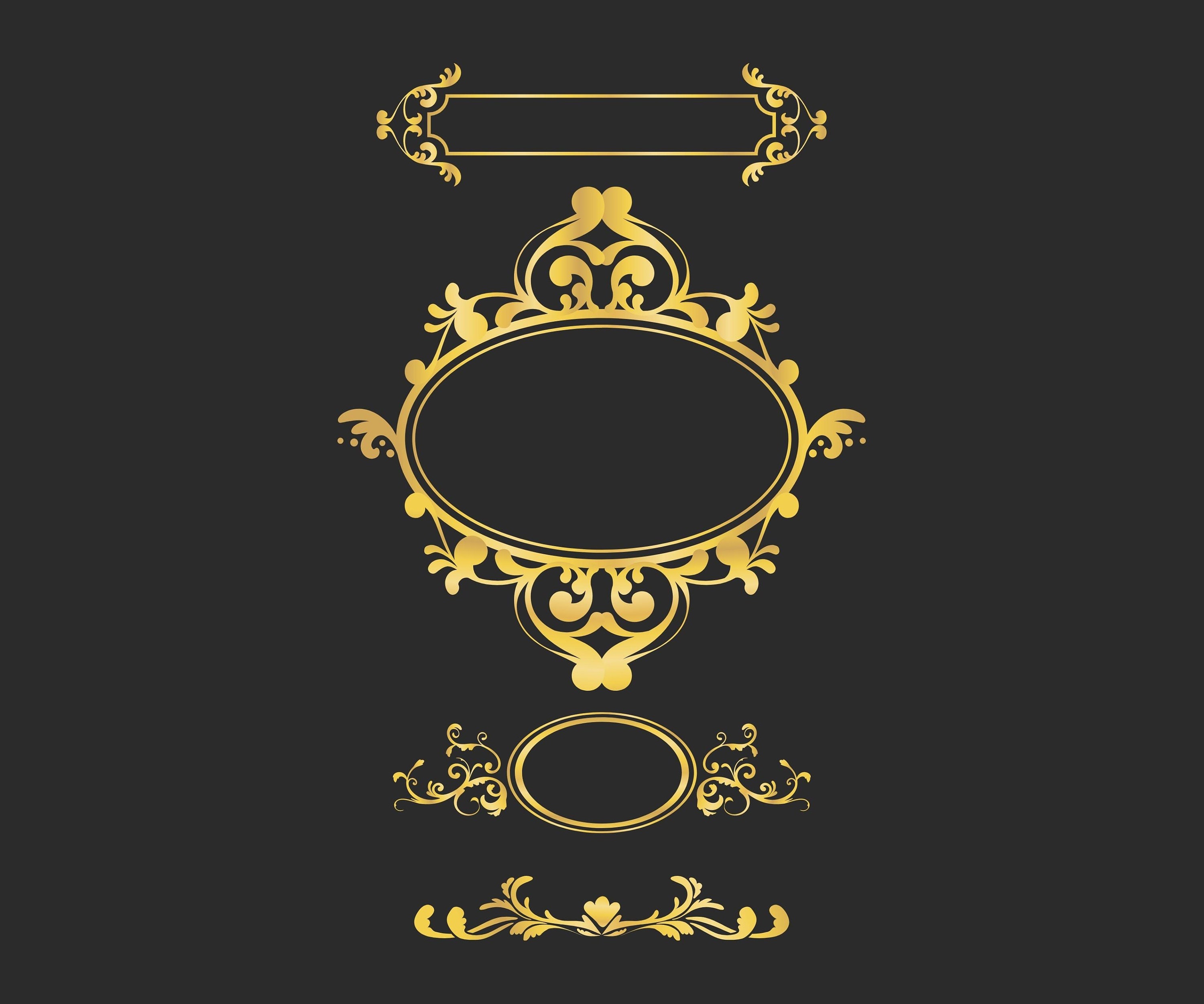 Frames SVG, Swirl Frames SVG, Frames Cut Files, Frames Silhouette ...