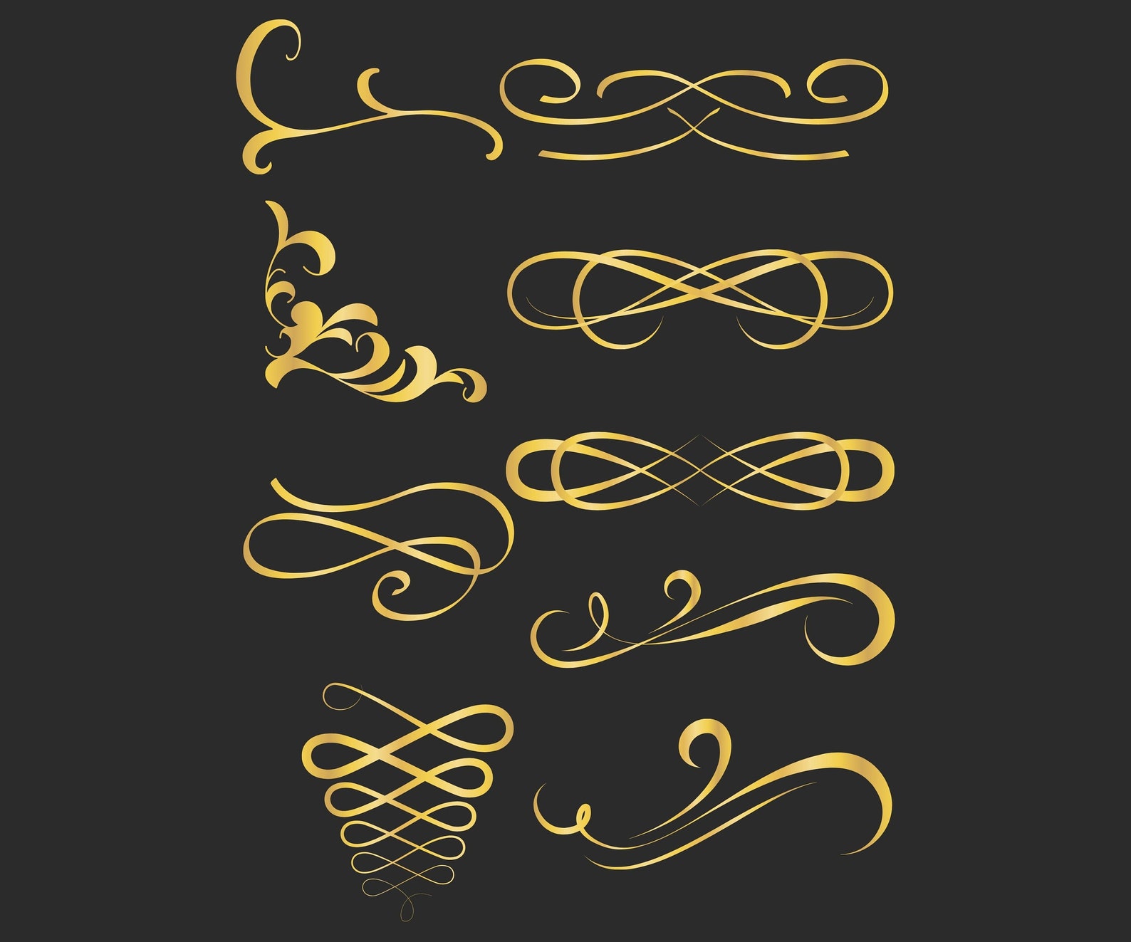 Frames SVG, Swirl Frames SVG, Frames Cut Files, Frames Silhouette ...