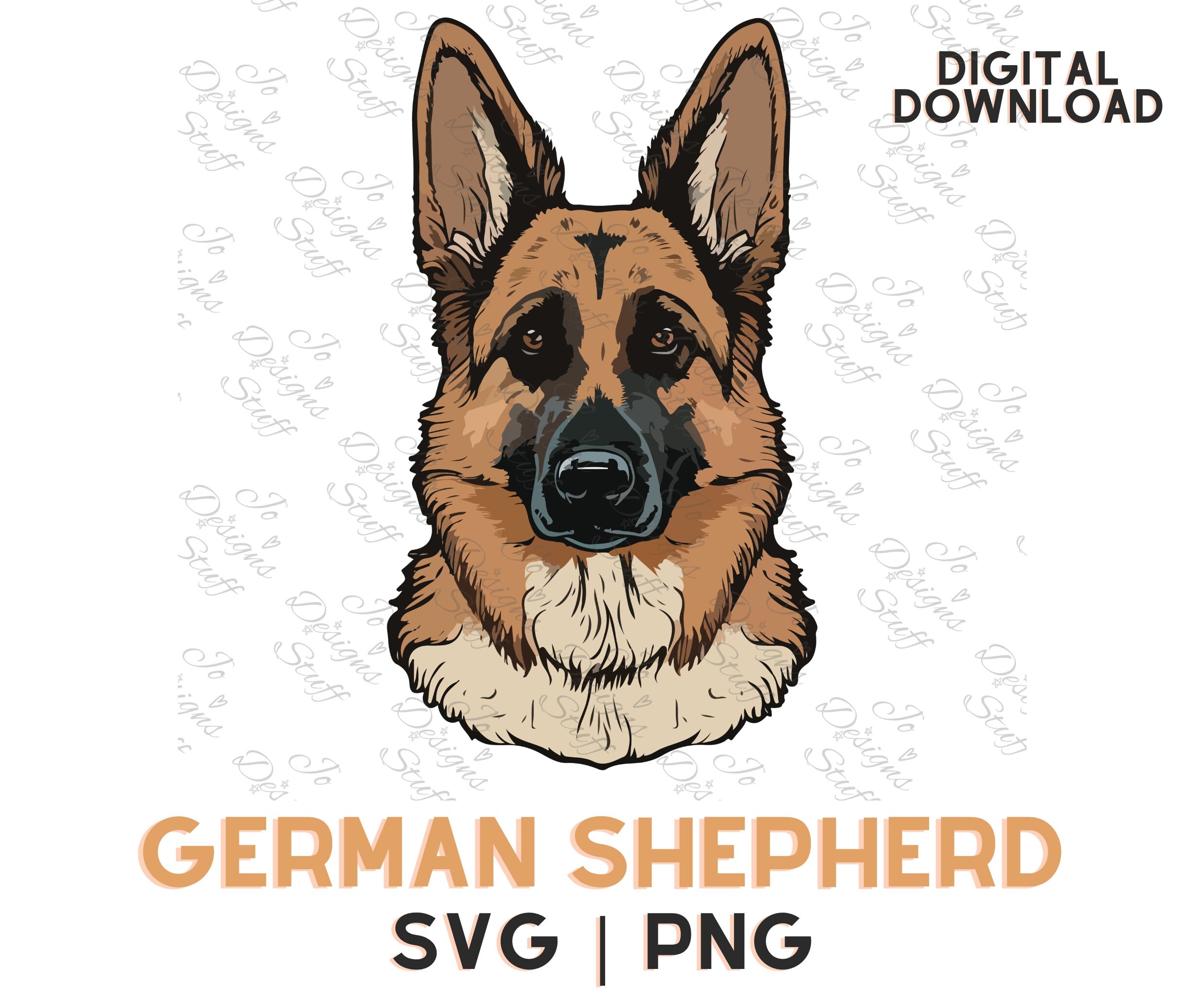 German Shepherd Svg, High Resolution German Shepherd Clipart, Cute Dog ...