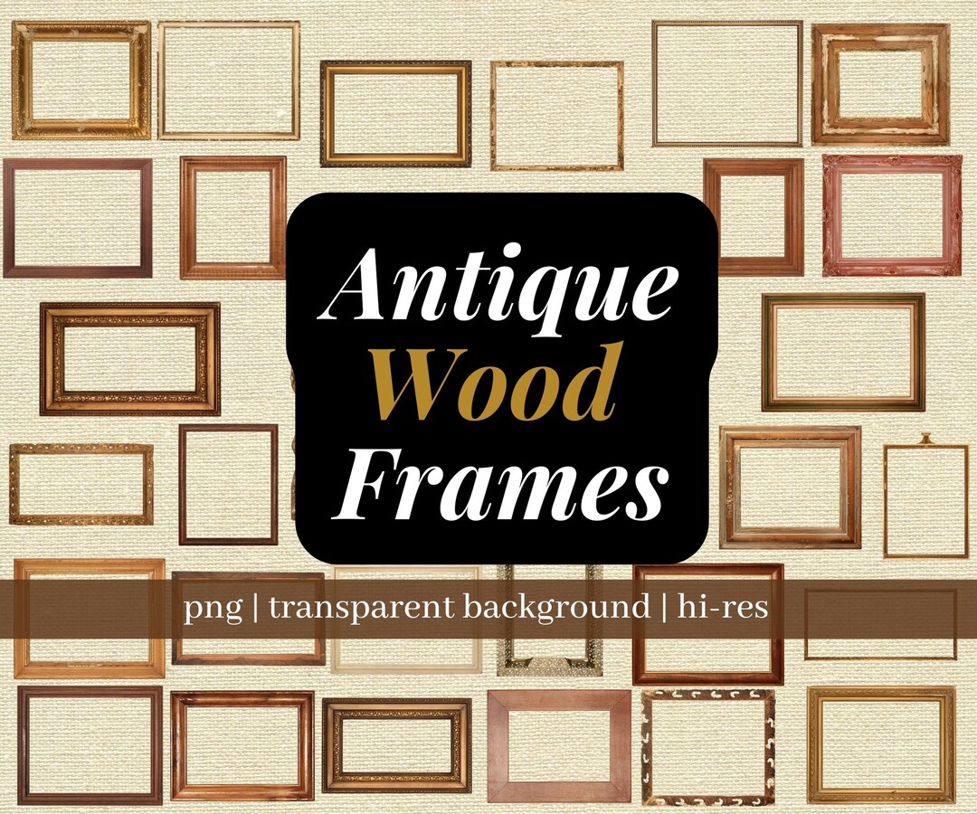 29 Antique Wood Frames Metal Frames Golden Frames Perfect - Etsy
