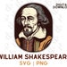 William Shakespeare Svg Png, Cartoon William Shakespeare Clipart Vector ...