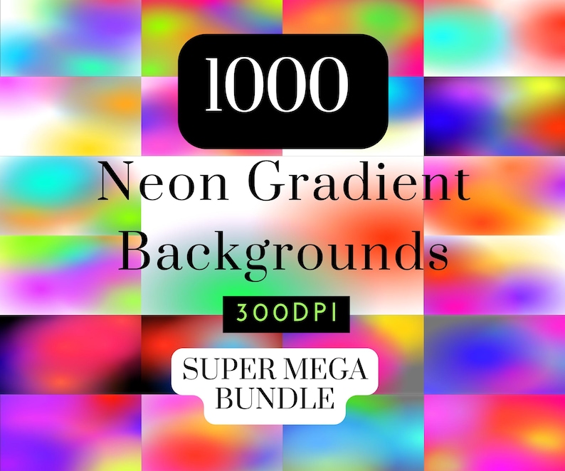 Gradient Backgrounds for Web Design, 1000 Colorful Jpg UI UX Assets ...