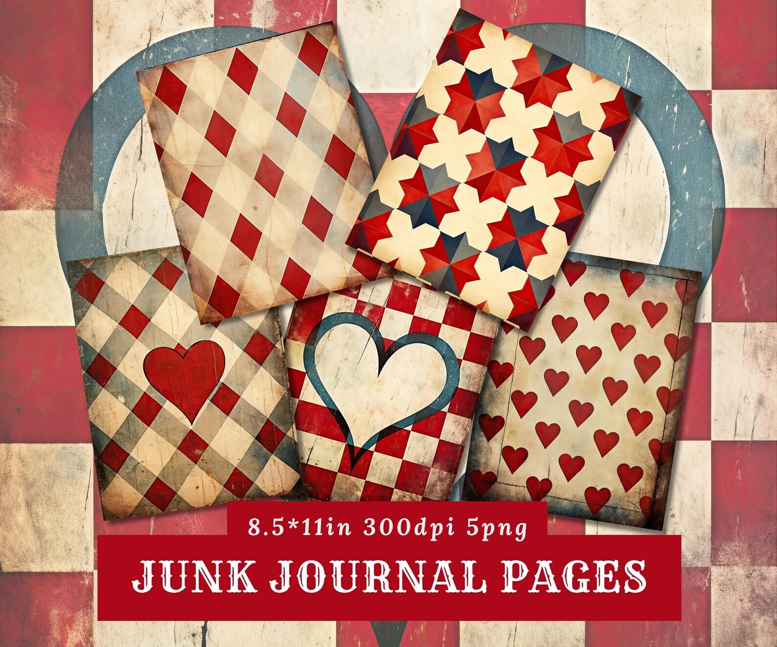 Junk Journal Papers: Vintage Circus Themed Pages With Patterns ...