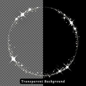 Luxury Glitter Circle Frame PNG Transparent Background, Elegant Diamond ...