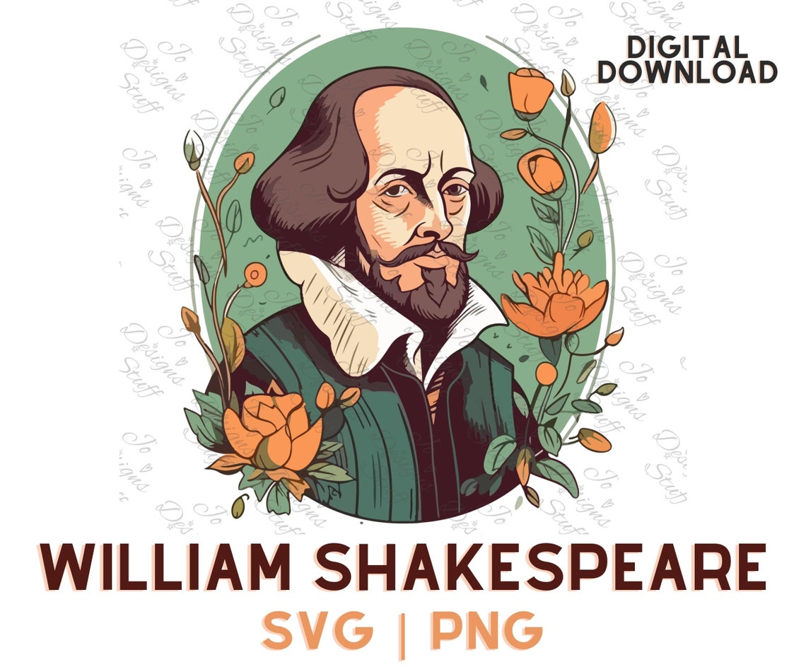 William Shakespeare Svg Png, Cartoon William Shakespeare Clipart Vector ...