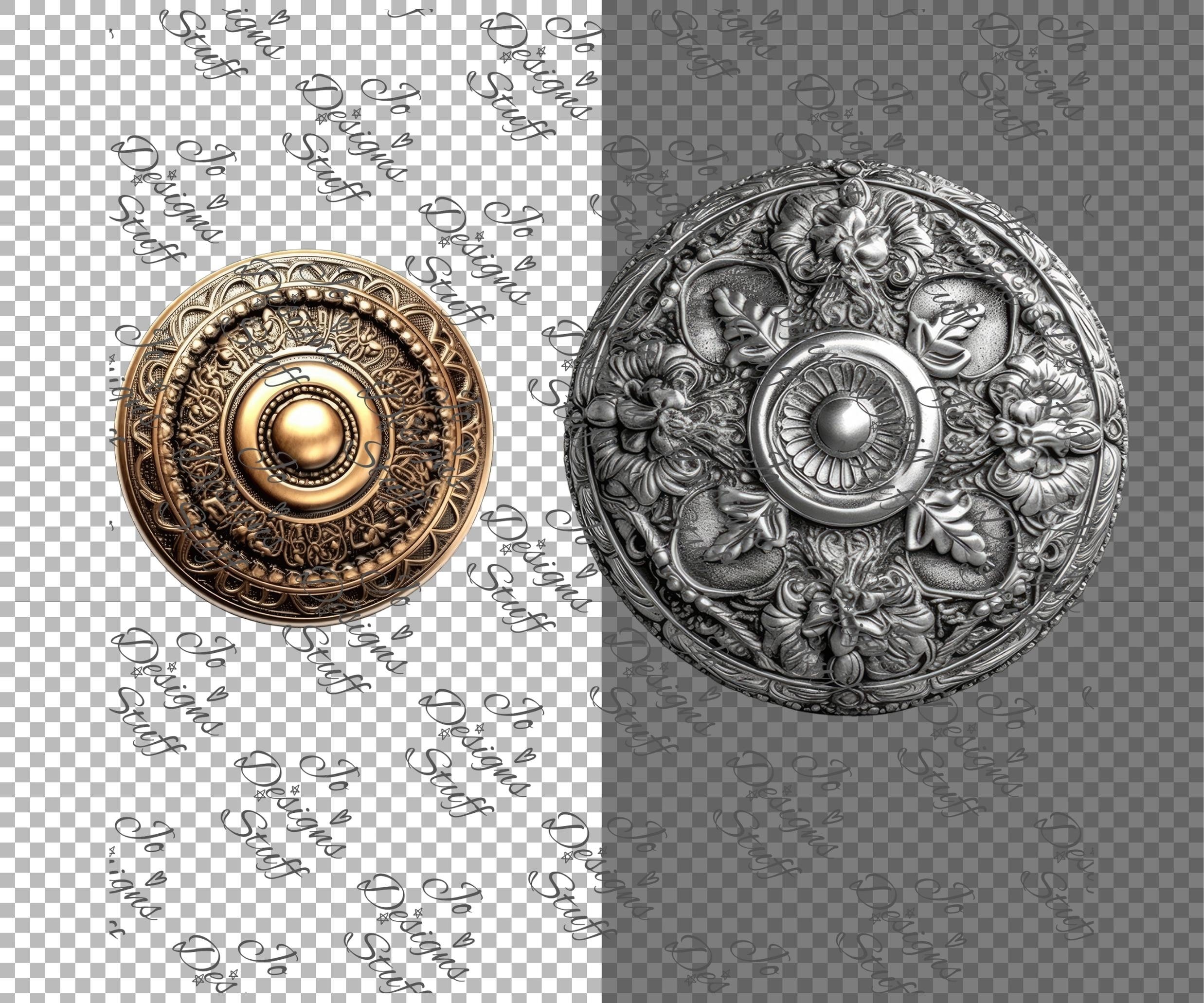 Vintage Victorian Metal Buttons Set of 10 Floral Pattern - Etsy