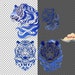 Chinese Tiger Clipart Traditional Tiger Pattern Png Vintage - Etsy