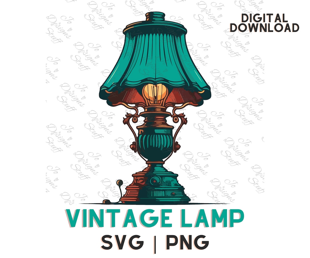 Victorian Lamp SVG - Vintage, Elegant, Fancy Design, Transparent ...