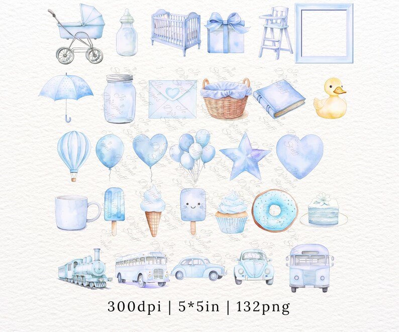 Watercolor Gender Reveal Png Clipart,boy or Girl Png Bundle, Baby ...