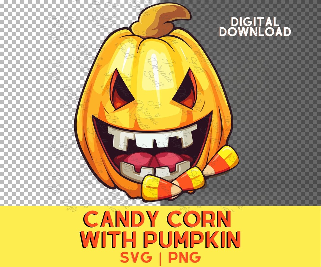 Candy Corn Clipart SVG, Colorful Jack O Lantern Svg,cartoon Festive ...
