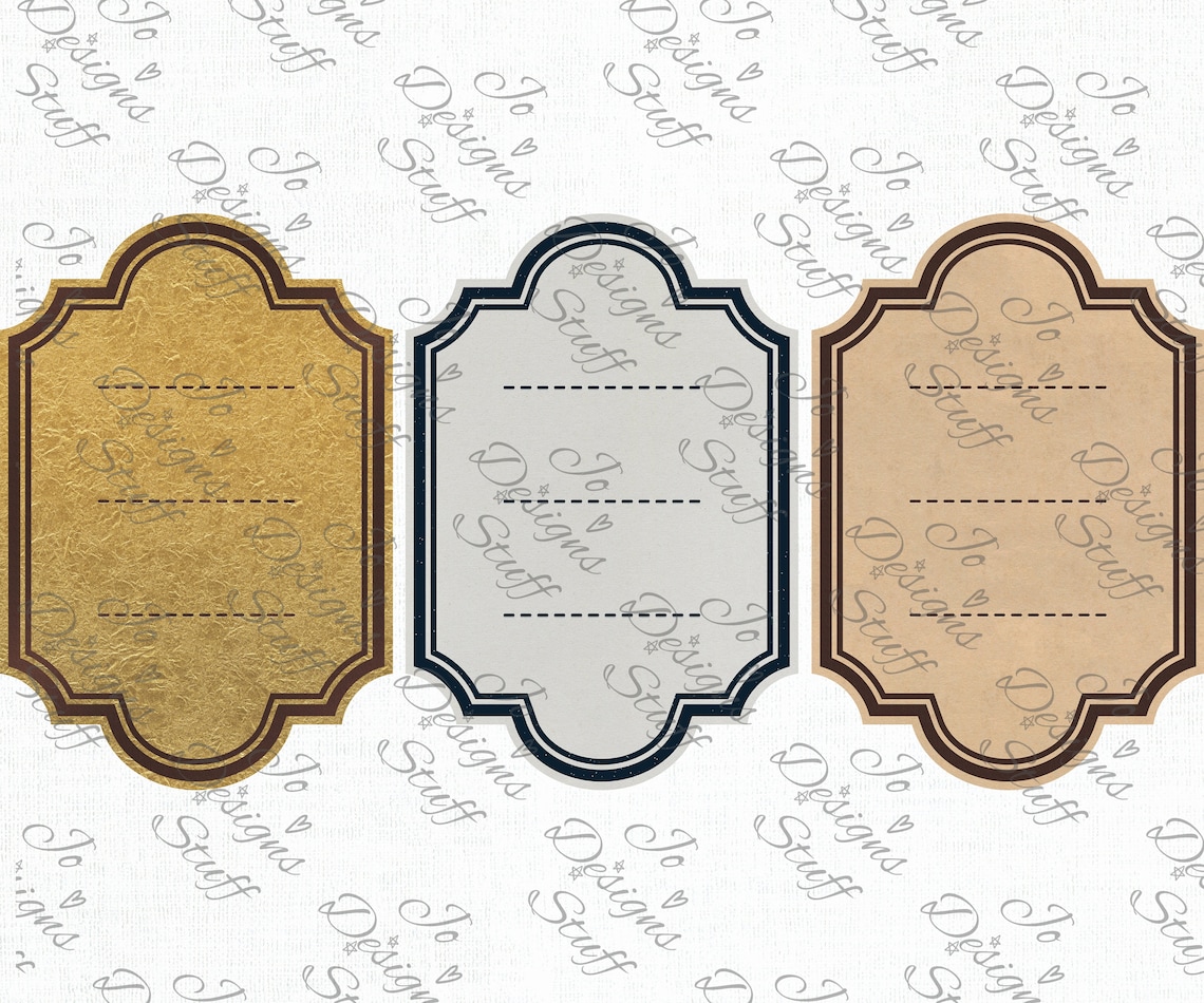 Vintage Labels, Printable High Resolution Paper Texture Vintage Labels ...
