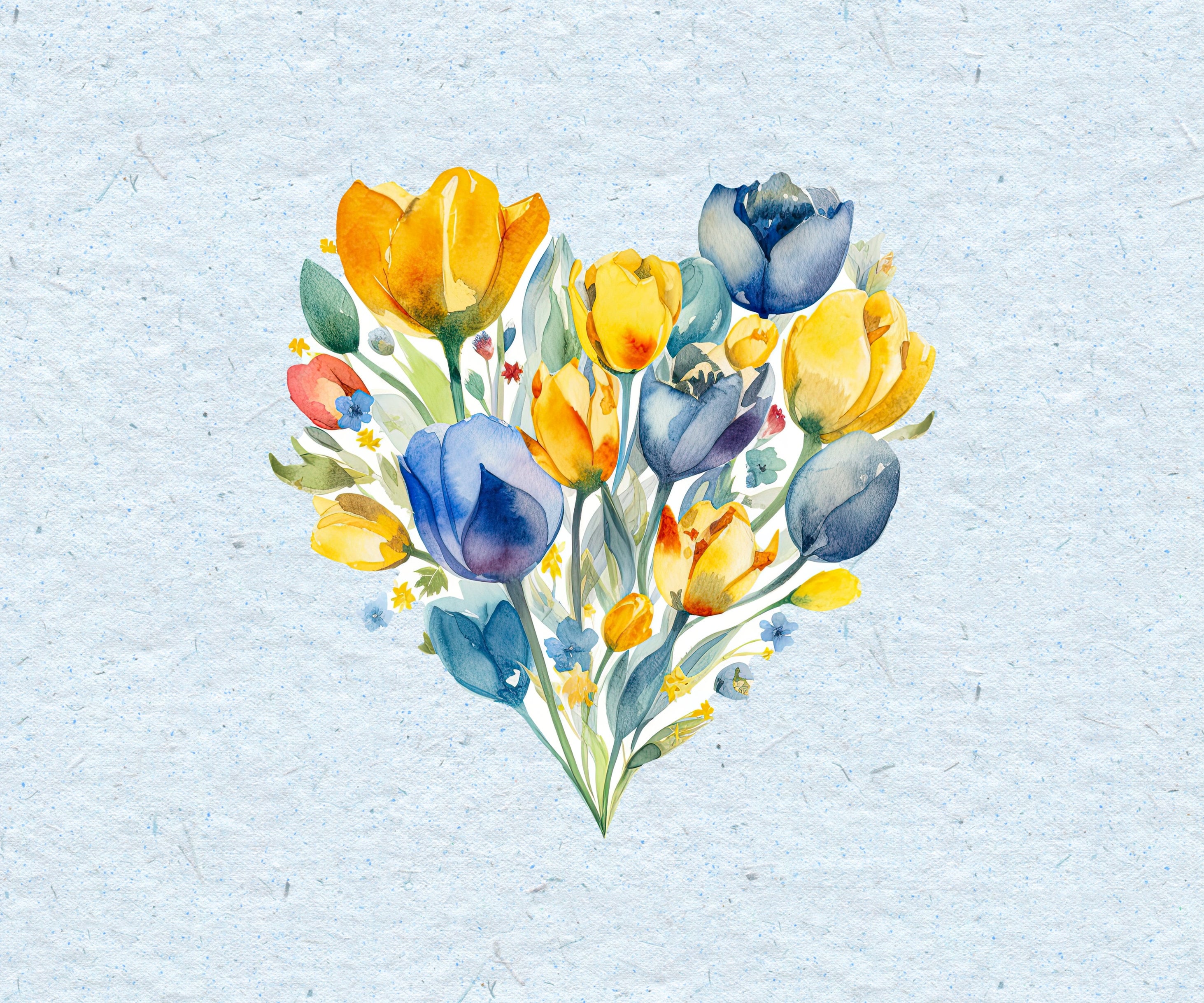 Heart-shaped Tulip PNG Clipart - Watercolor Spring Floral Bouquets for ...