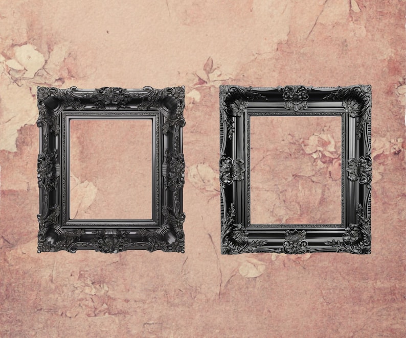 Antique Frames Clipart Printable Elegant Frames, Junk Journal, Scrapbook, Collage, DIY ...