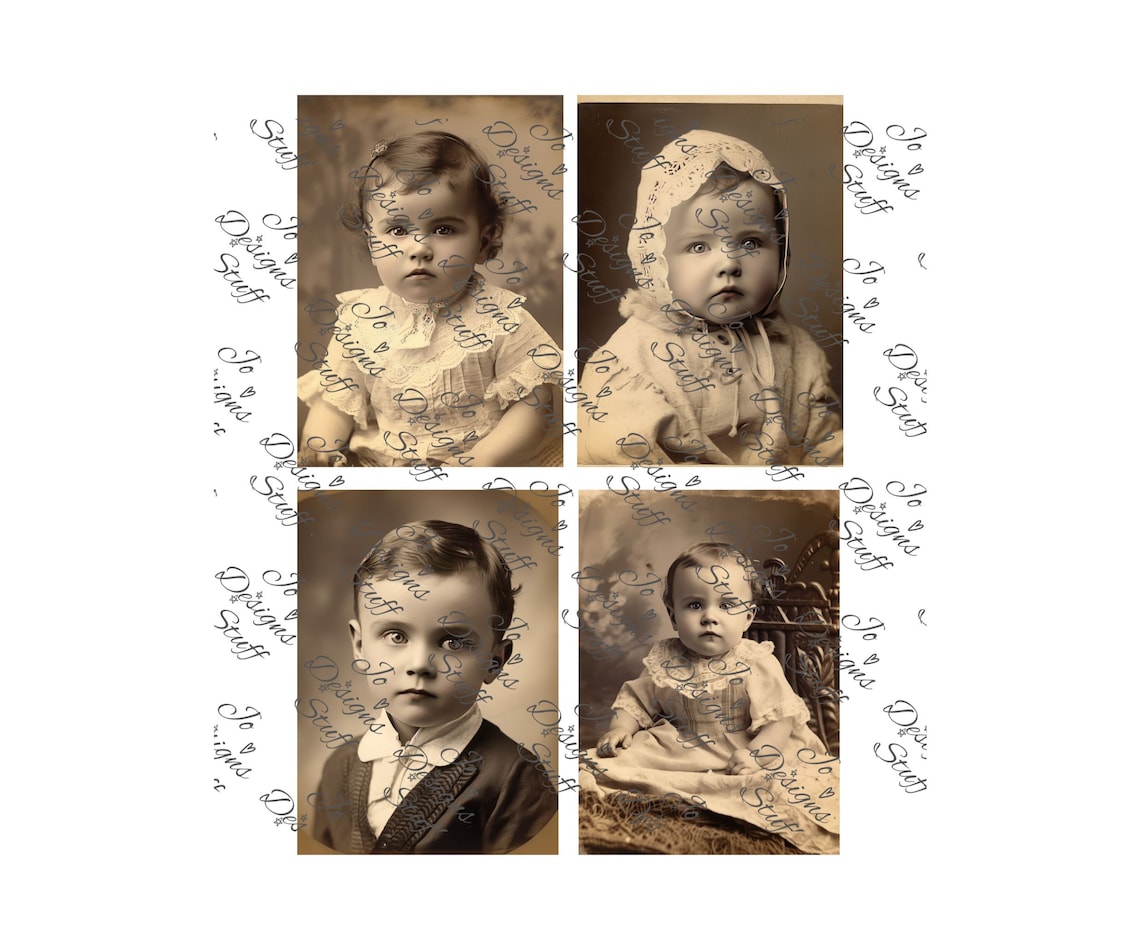 Victorian Old Vintage Baby Photos Junk Journal - Etsy