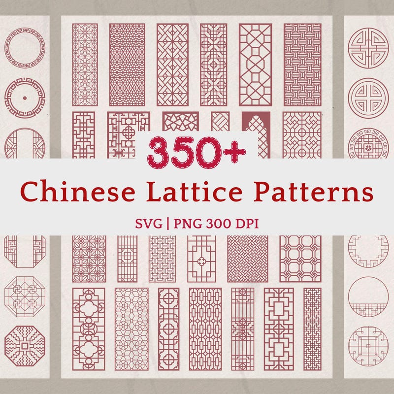 Chinese Pattern Stencils - Etsy UK