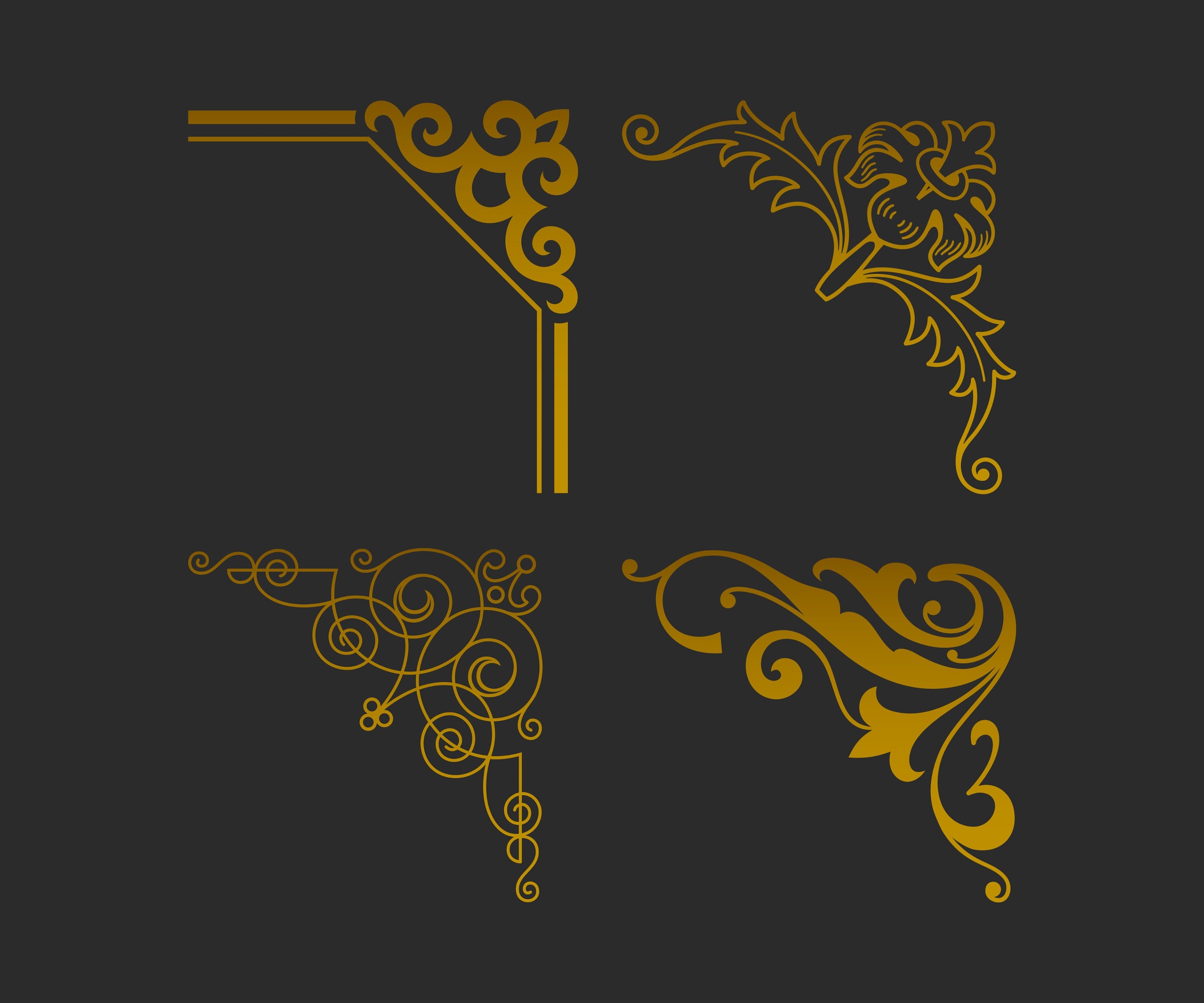 Frames SVG, Swirl Frames SVG, Frames Cut Files, Frames Silhouette ...