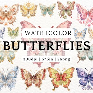 Watercolor Lace Butterfly PNG Clipart,elegant Ornate Butterfly ...