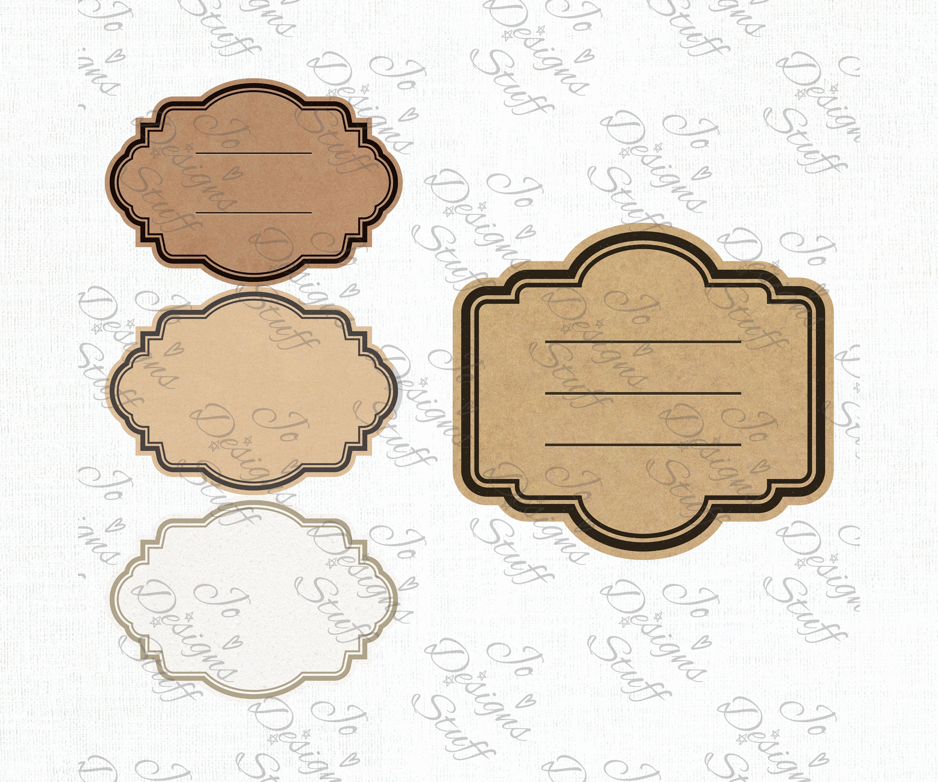 Vintage Labels, Printable High Resolution Paper Texture Vintage Labels ...