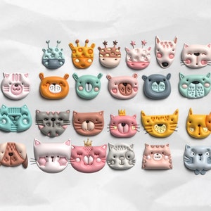 3D Animal Stickers for Digital Notebooks, 52 Colorful Realistic Cute ...