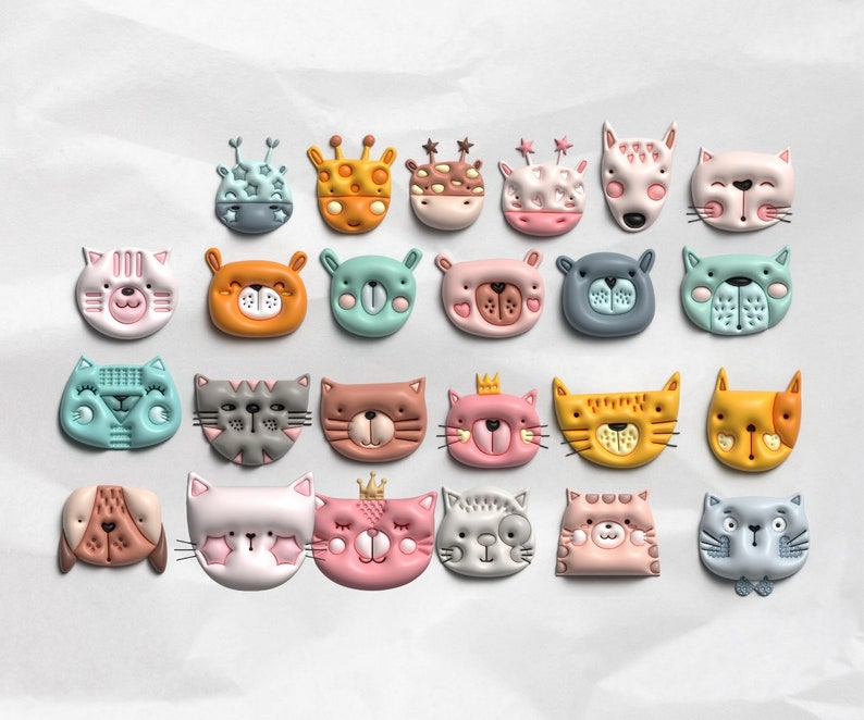 3D Animal Stickers for Digital Notebooks, 52 Colorful Realistic Cute ...