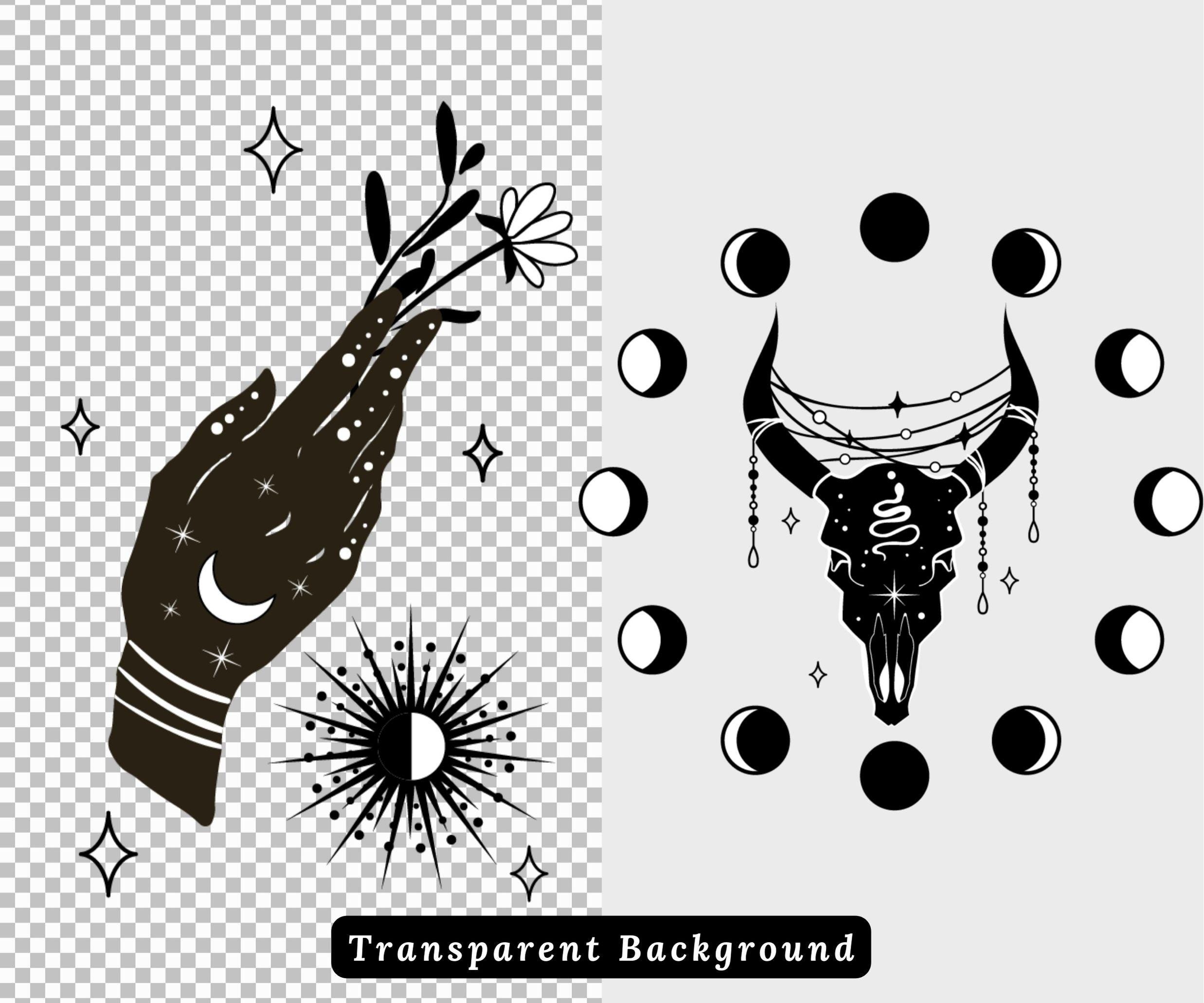 Mystic Occult Wiccan Symbols Clipart Bundle 420 Plus Designs SVG and ...