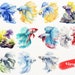 Watercolor Betta Fish Clipart Bundle , Colorful Vibrant Tropical ...