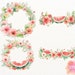 Watermelon Watercolor Clipart, Decorative Frame, Line, Leaf, Fruit ...