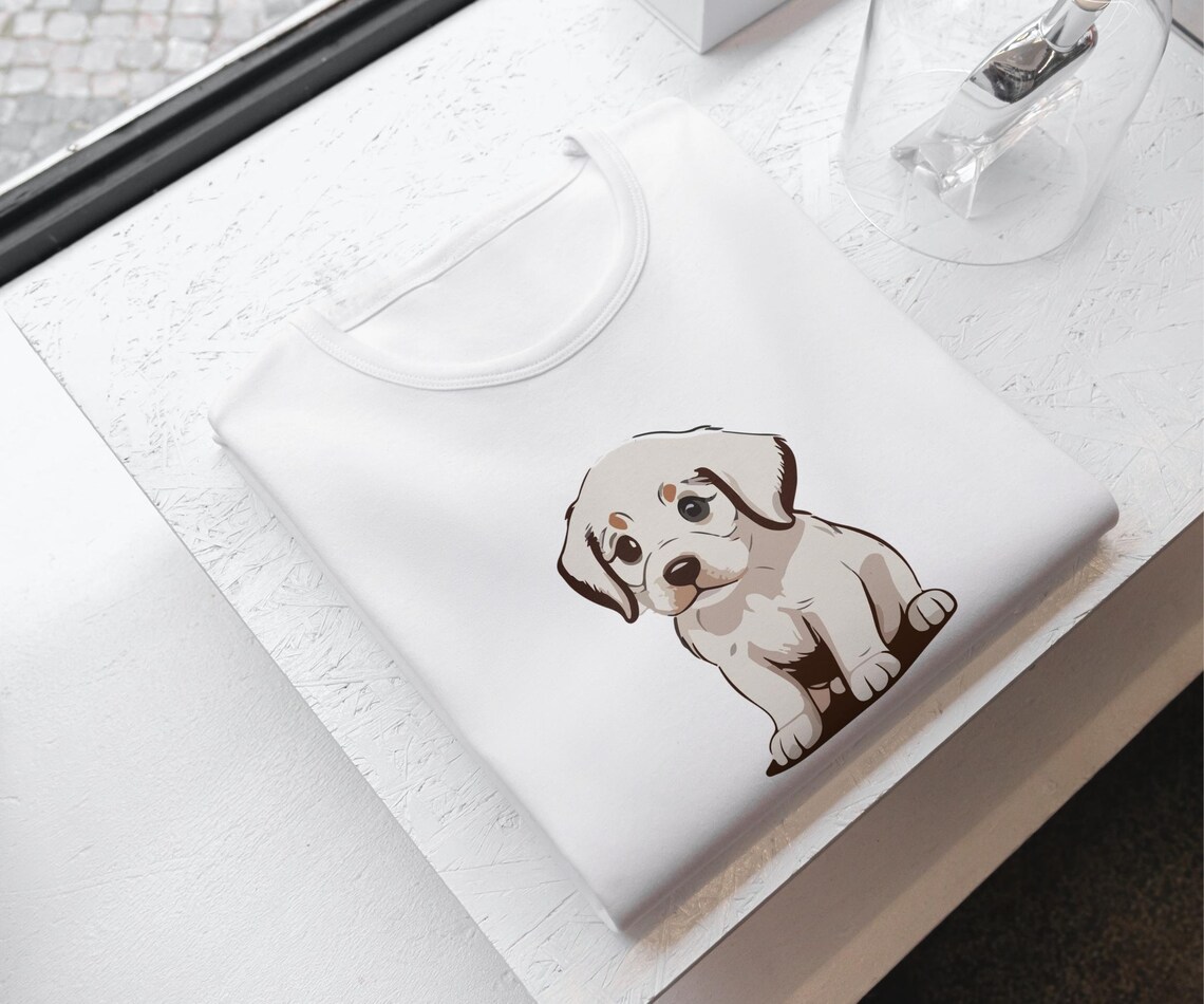 Cute Puppies Svg Dogs Clipart 6 Puppy Cut Files Labrador - Etsy