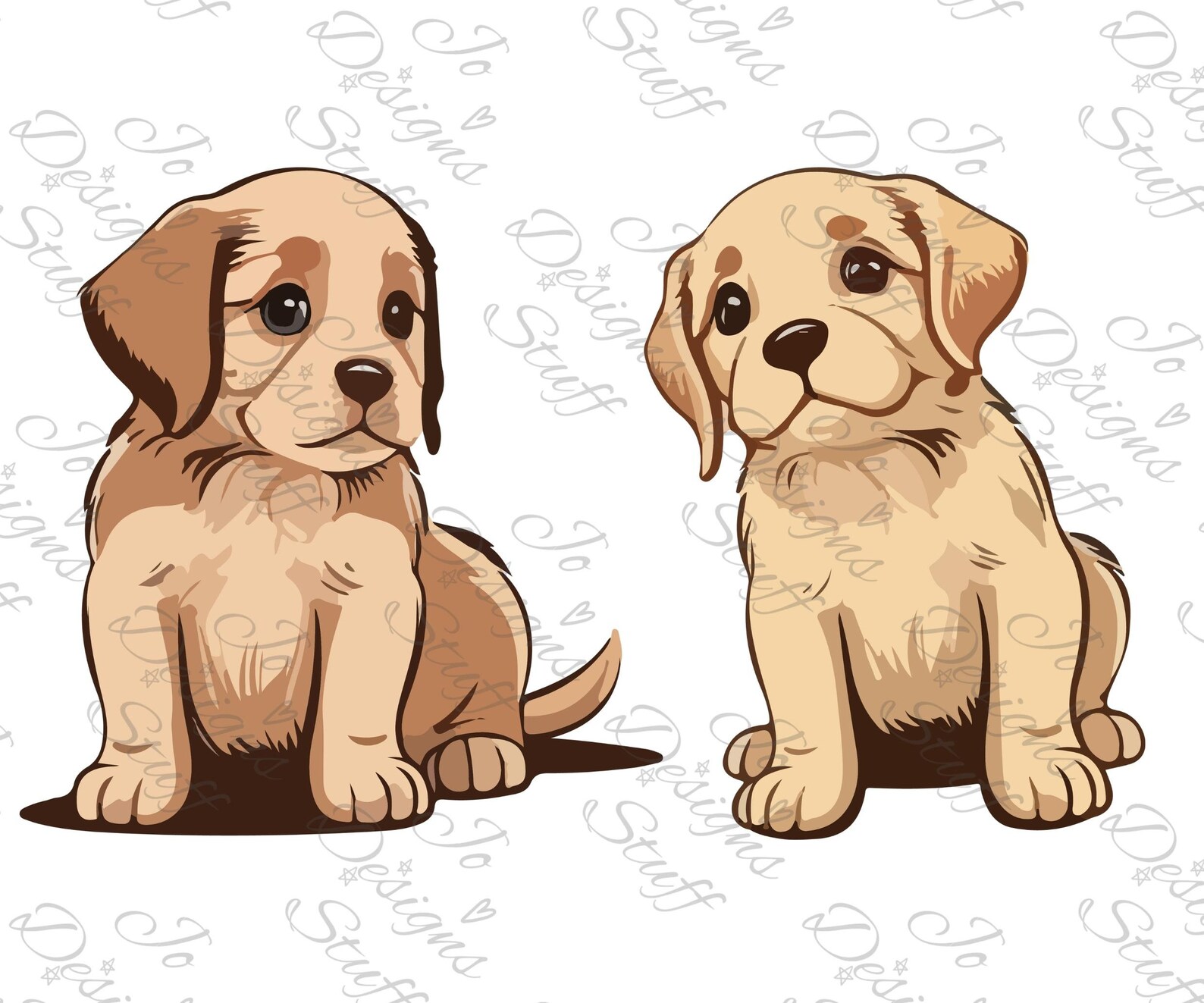 Cute Puppies Svg, Dogs Clipart , 6 Puppy Cut Files, Labrador Puppy Svg ...