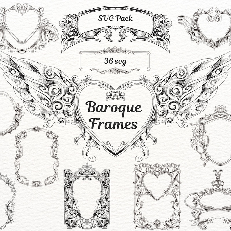 Baroque Frame - Etsy