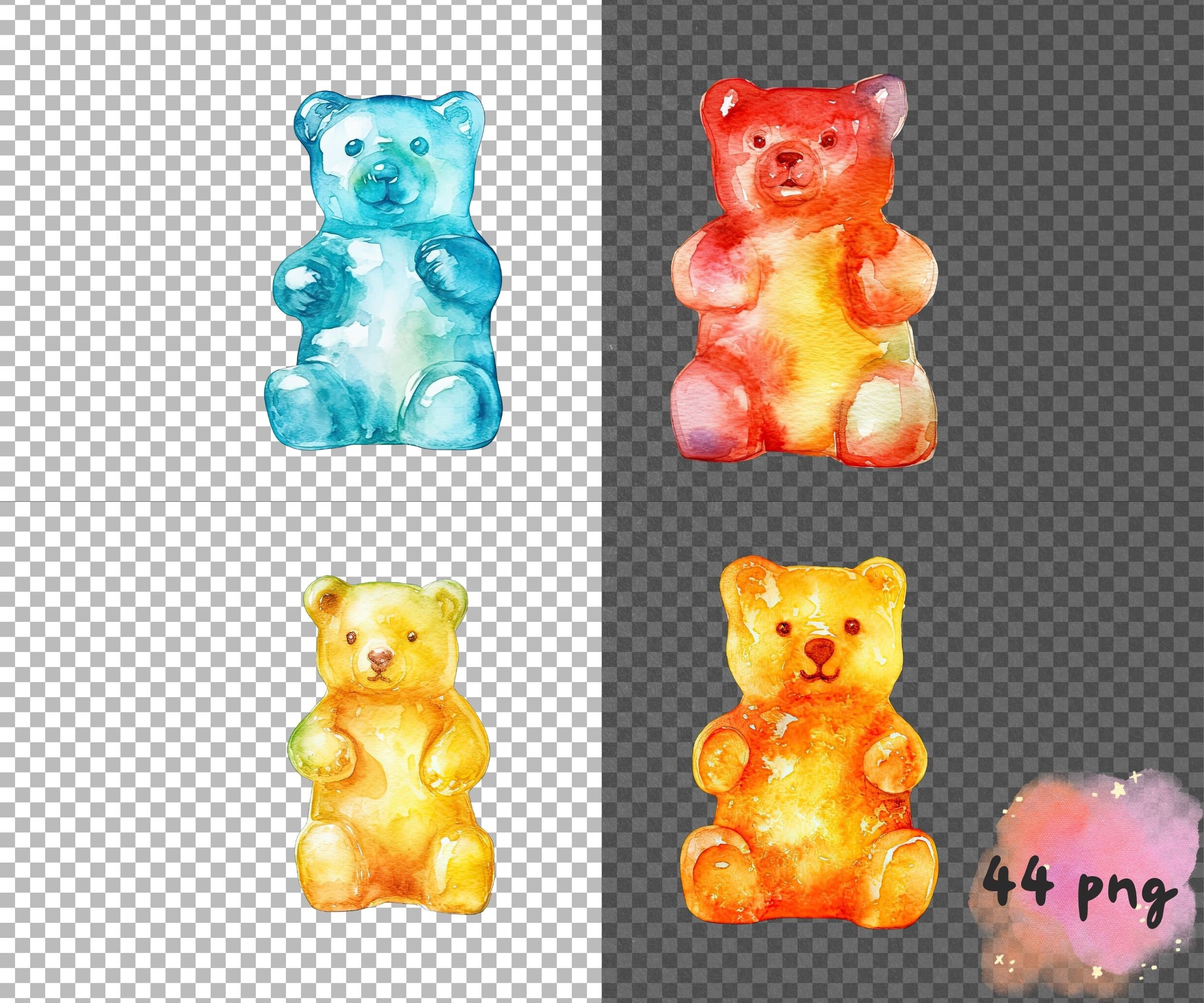 Candy Clipart Collection Watercolor Candy Variety Pack Gummy - Etsy