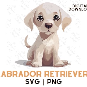 Labrador Retriever Svg, High Resolution Labrador Clipart, Cute Dog Svg ...