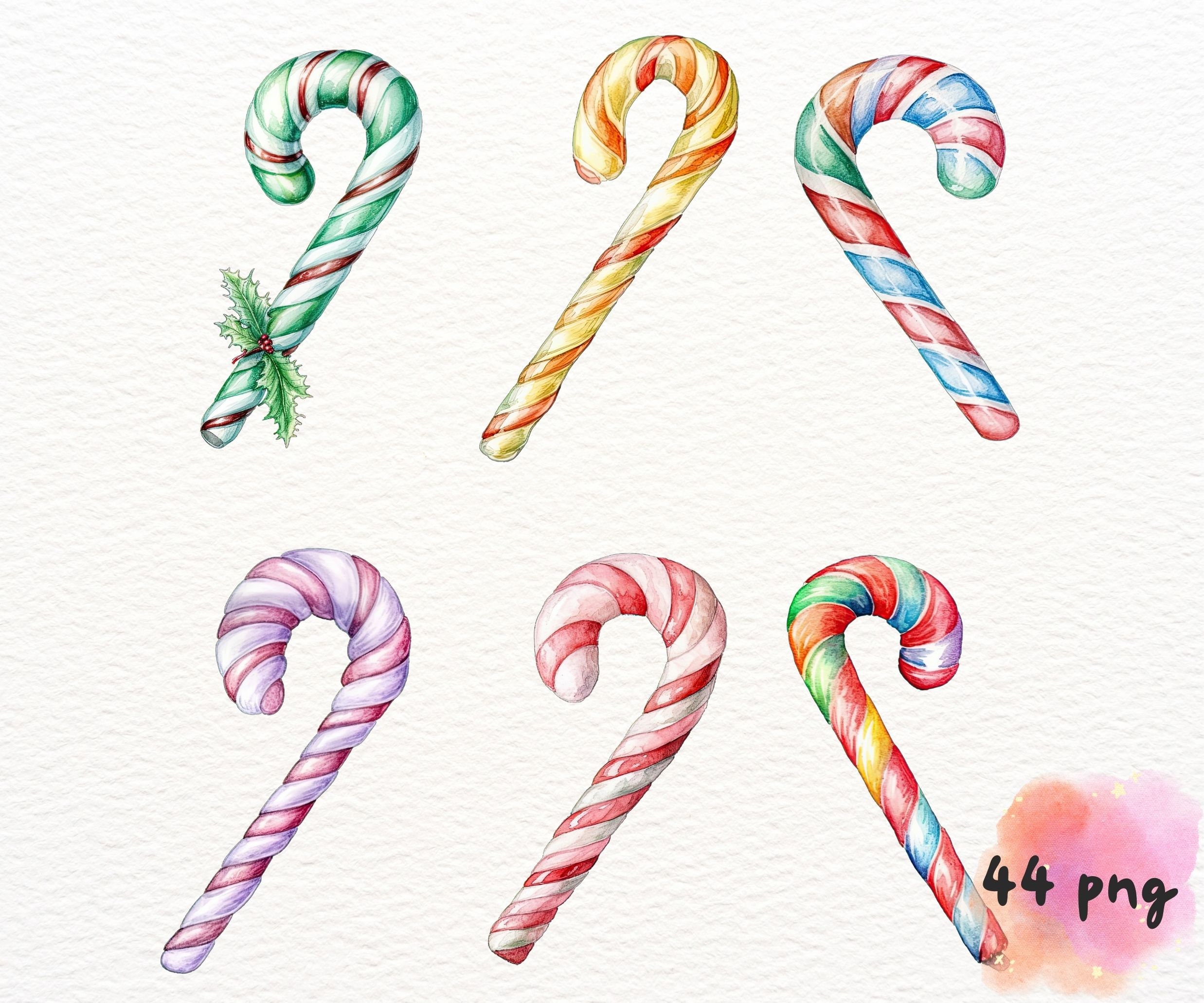 Candy Clipart Collection Watercolor Candy Variety Pack Gummy - Etsy