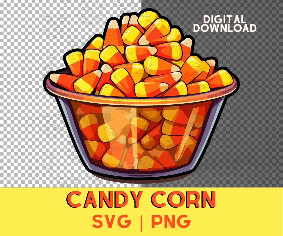 Candy Corn Clipart SVG, Trick or Treat Svg, Holiday Food Clipart Vector ...