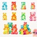 Candy Clipart Collection, Watercolor Candy Variety Pack, Gummy Bears ...