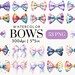 Cute Trendy Pink Bow Coquette Clipart PNG, Vintage Clip Art SVG Bow ...