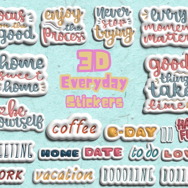 Inspirational Quotes 3d - Etsy