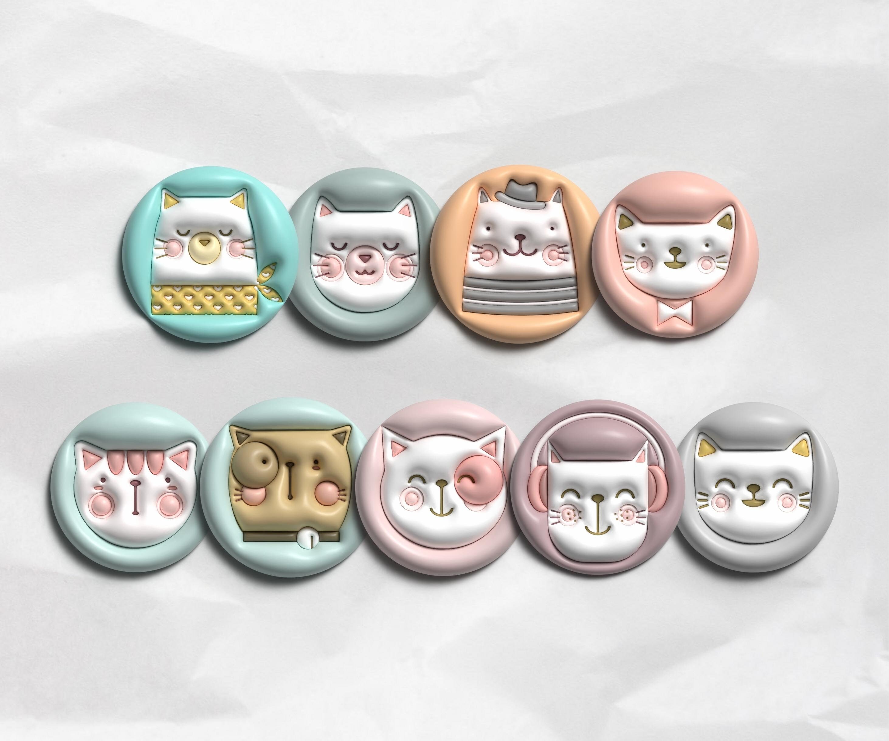 3D Animal Stickers for Digital Notebooks, 52 Colorful Realistic Cute ...