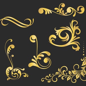 Frames SVG, Swirl Frames SVG, Frames Cut Files, Frames Silhouette ...