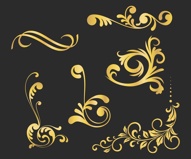 Frames SVG, Swirl Frames SVG, Frames Cut Files, Frames Silhouette ...