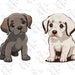 Cute Puppies Svg, Dogs Clipart , 6 Puppy Cut Files, Labrador Puppy Svg ...