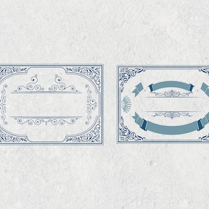 Vintage Labels - Elegant Frame Designs in PNG, SVG, AI Formats for ...