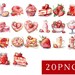 Strawberry Desserts Clipart Bundle - Summer Watercolor Sweet Food ...