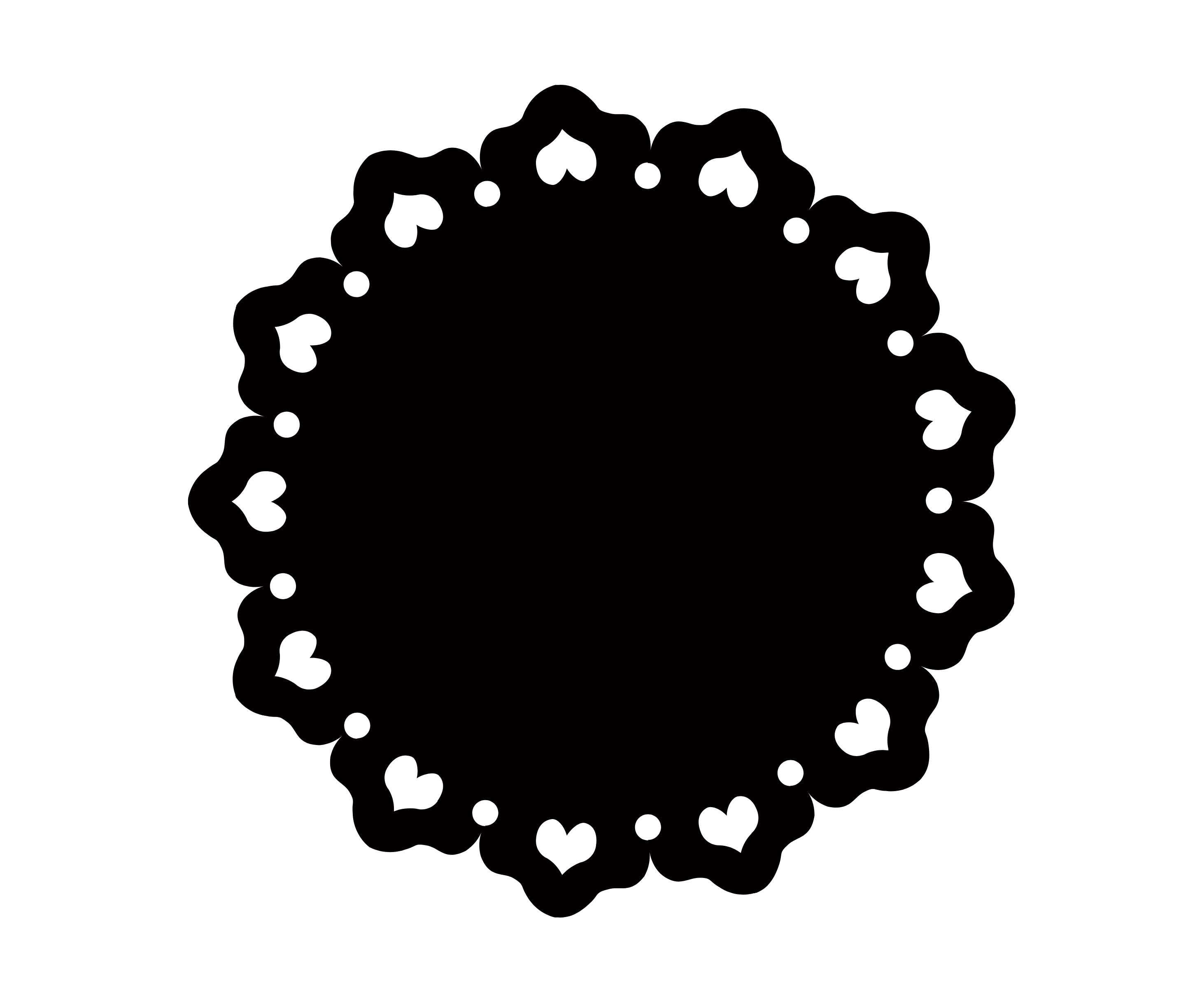 Fancy Heart Doily Love Valentine's Day Clipart, Printable Simple Lace ...