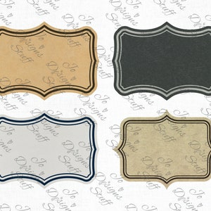 Vintage Labels, Printable High Resolution Paper Texture Vintage Labels ...
